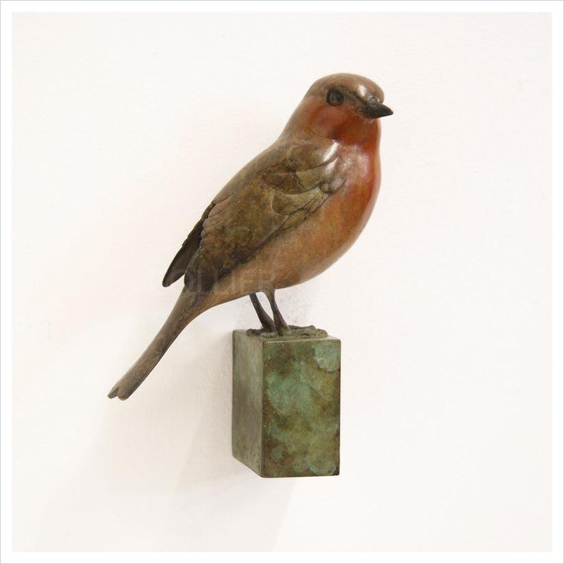 Adam Binder | Bronze Sculpture of Wall Mounted Wall Mounted Robin ...