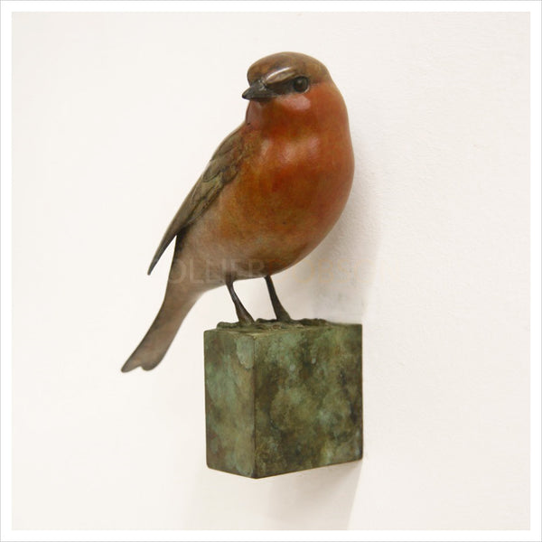 Adam Binder | Bronze Sculpture of Wall Mounted Wall Mounted Robin ...