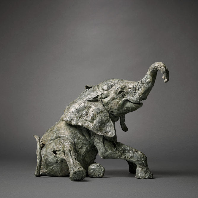 Elephant Calf | Bronze sculpture by artist Fred Gordon – Collier & Dobson