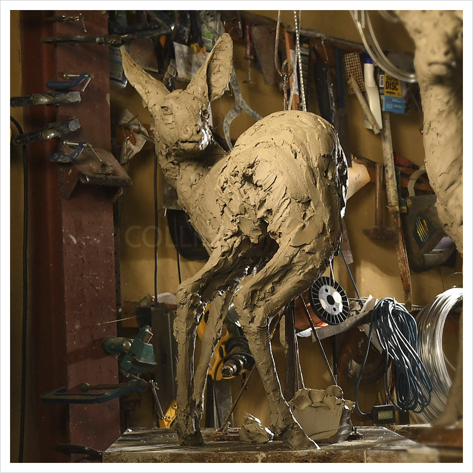 Contemporary Bronze, Stainless Steel, and Hallmarked Silver sculpture ...